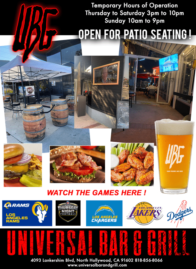 Los Angeles Restaurant | Universal Bar & Grill